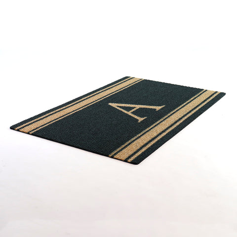 Neighburly Initial Stripes Monogrammed Doormat – Matterly