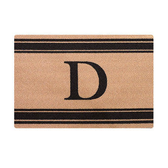 Neighburly Initial Stripes Monogrammed Doormat – Matterly